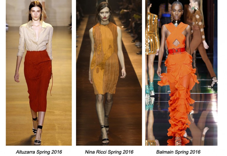 Fiery Orange Shades Sizzle On The Spring 2016 Catwalks | FASHION
