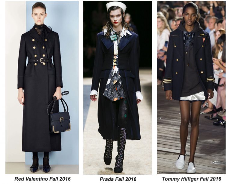 Navy Coats Are A Key Outerwear Trend For Fall 2016 | FASHION