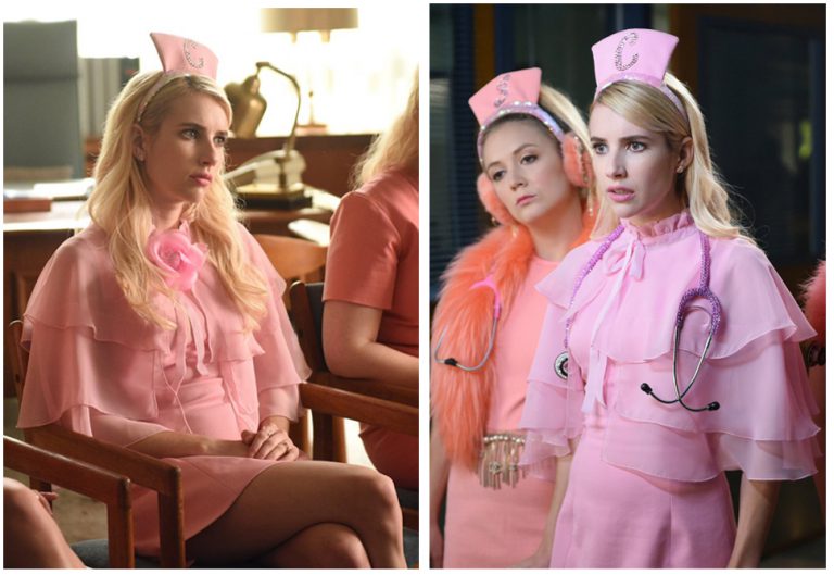 Steal Emma Roberts’ Killer Pink “Scream Queens” Outfit For Halloween ...
